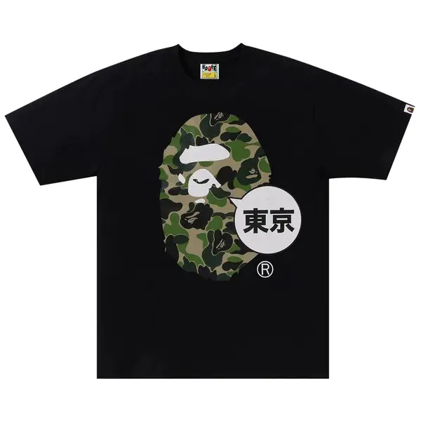 A BATHING APE Tokyo Big Ape Head City Tee - Black