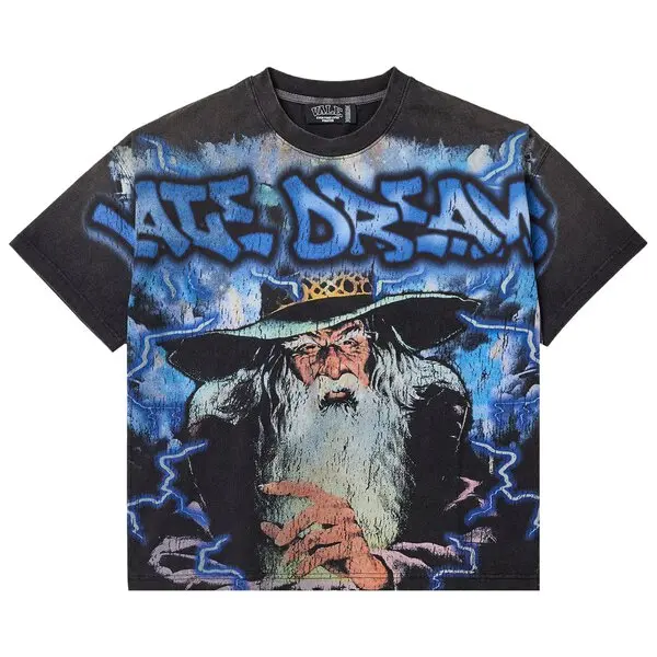 VALE FOREVER Wizard Graphic T-shirt - Black