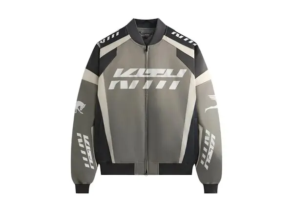 Kith Racing Nylon Bomber Jacket - Steel