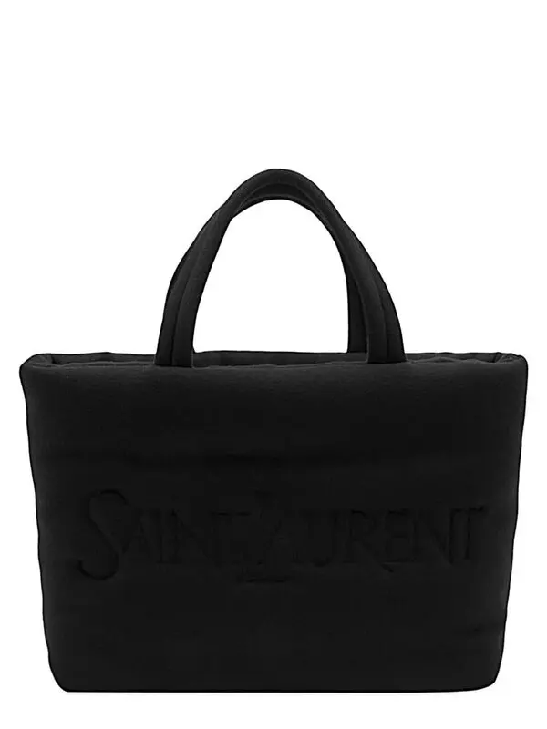 Saint Laurent Cotton Tote - Black