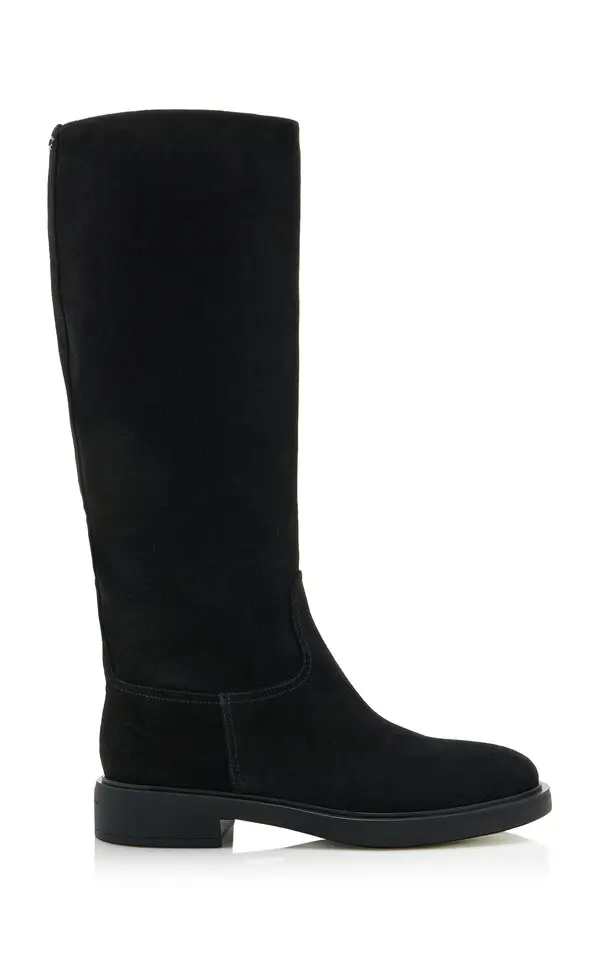 GIANVITO ROSSI Ascott Suede Boots - Black