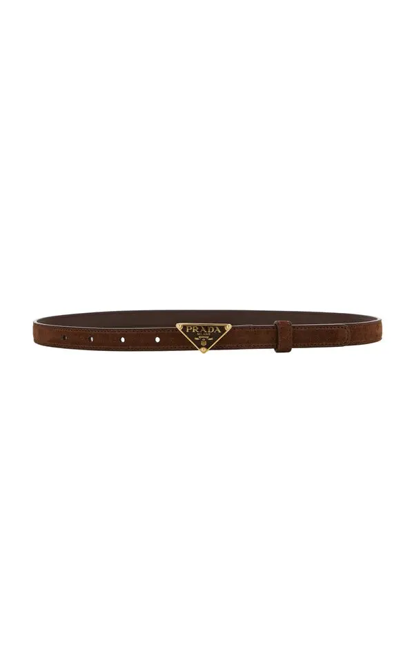 Prada Suede Waist Belt - Brown