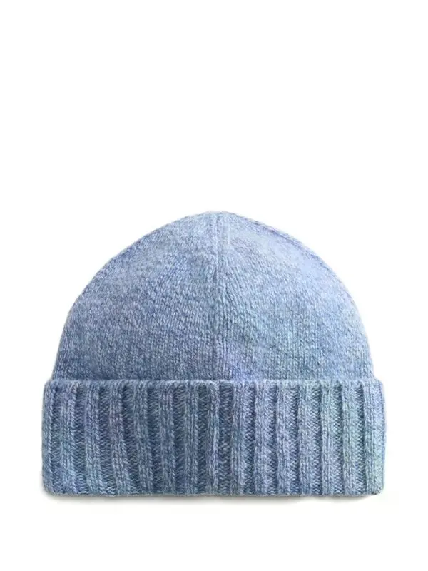 Woolrich Logo-detail Beanie - Blue