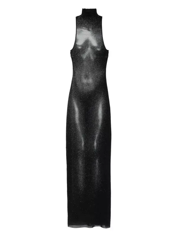 JEAN PAUL GAULTIER Body-print Maxi Dress - Black