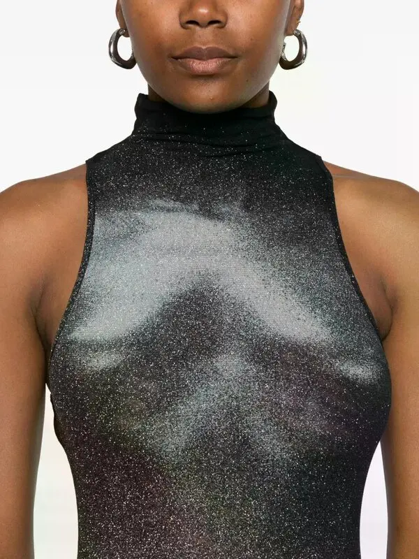 JEAN PAUL GAULTIER Body-print Maxi Dress - Black