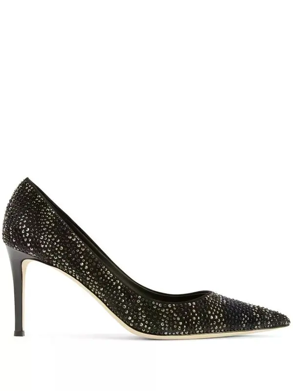 GIUSEPPE ZANOTTI Diorite Strass Crystal 85mm Pumps