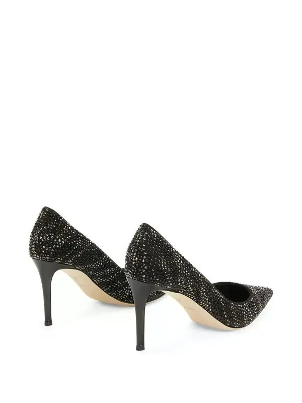 GIUSEPPE ZANOTTI Diorite Strass Crystal 85mm Pumps