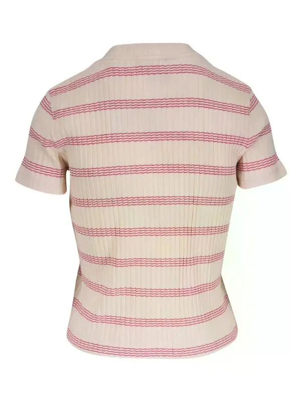 Vince Striped Ribbed T-shirt