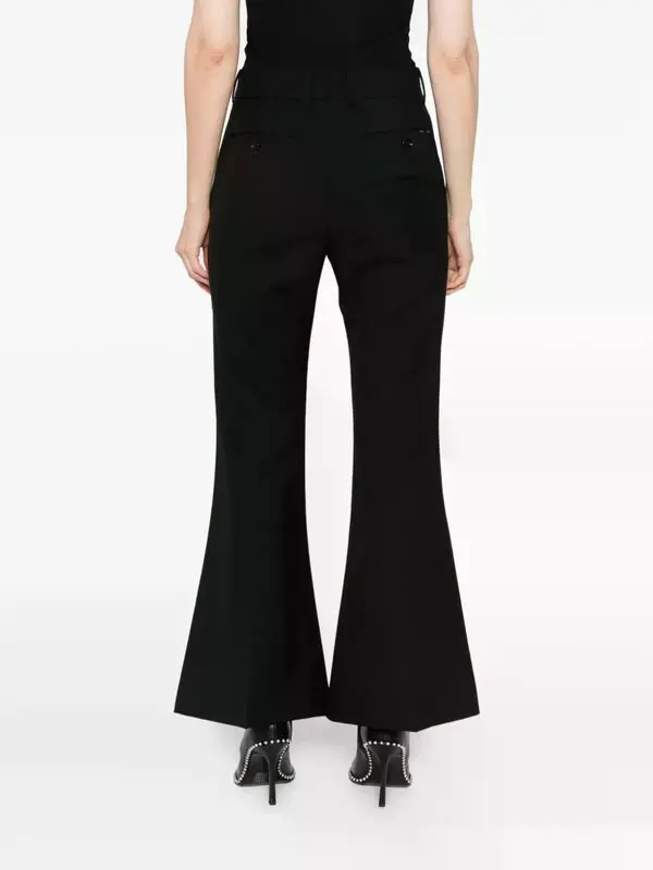 Rokh Flared Basic Trousers - Black