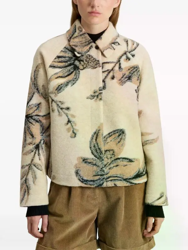 Woolrich Floral-jacquard Overshirt