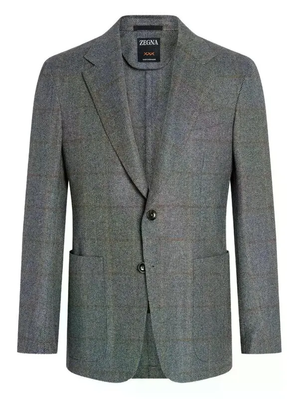 Zegna Checked Cashmere Blazer