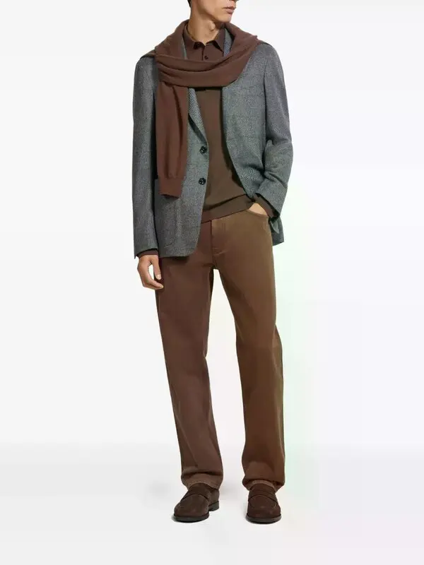 Zegna Checked Cashmere Blazer