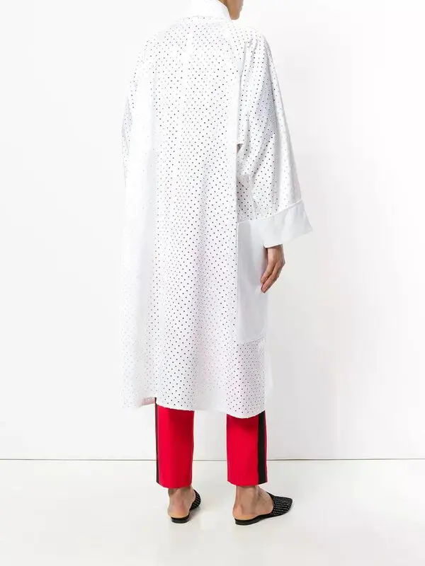 Emilio Pucci Eyelet-embellished Oversized Coat