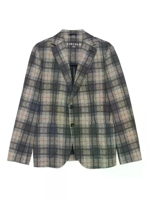 CIRCOLO 1901 Checked Button Blazer