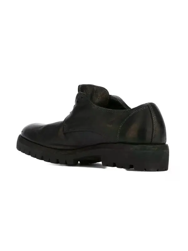 Guidi Ridged Sole Lace-up Shoes