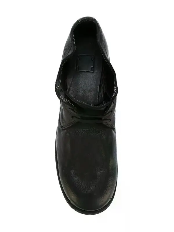 Guidi Ridged Sole Lace-up Shoes