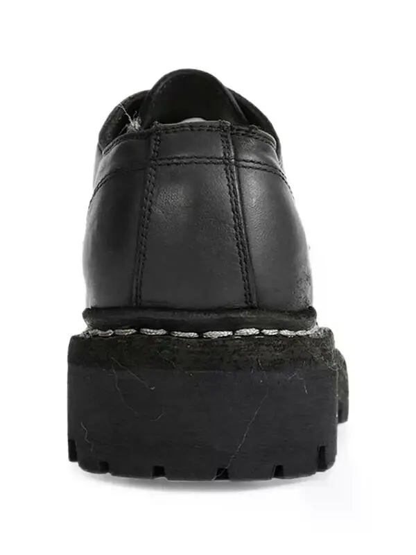 Guidi Ridged Sole Lace-up Derby Shoes