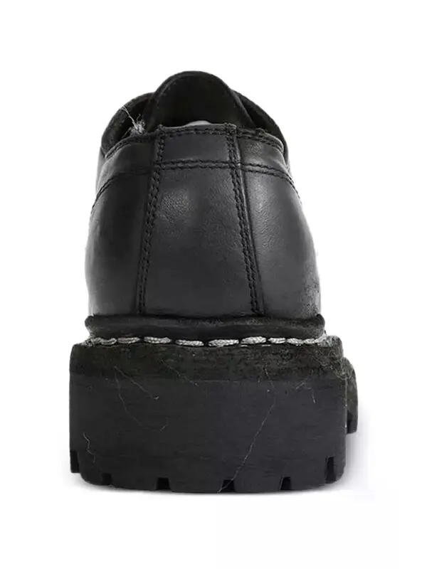 Guidi Ridged Sole Lace-up Derby Shoes