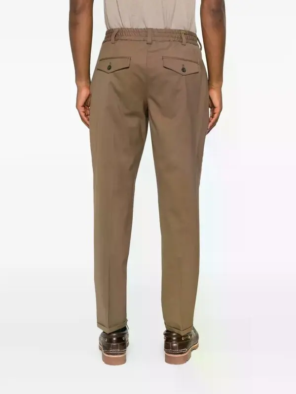 PT TORINO Elasticated-waistband Trousers - Brown