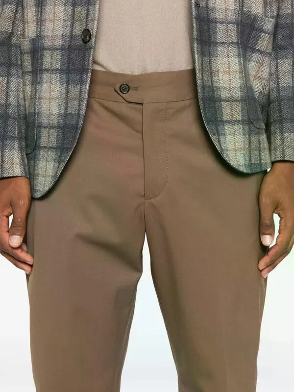 PT TORINO Elasticated-waistband Trousers - Brown