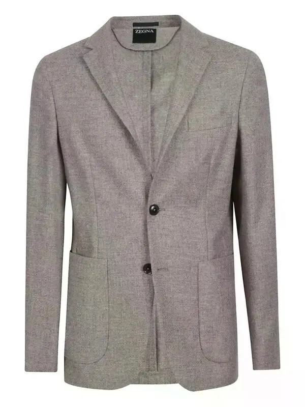 Zegna Two-button Wool Blazer - Brown