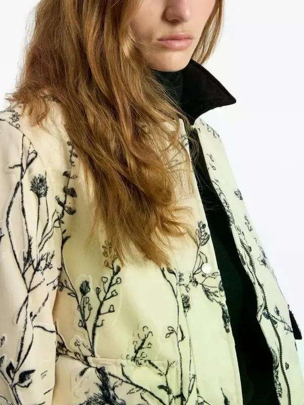 Woolrich Floral-print Velvet Jacket