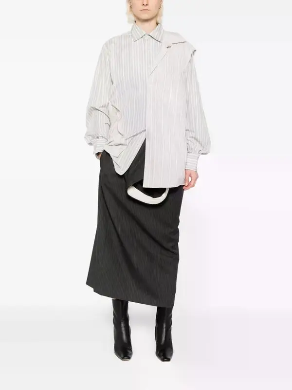 MOOHONG Deconstructed Wool Skirt
