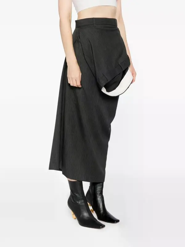 MOOHONG Deconstructed Wool Skirt