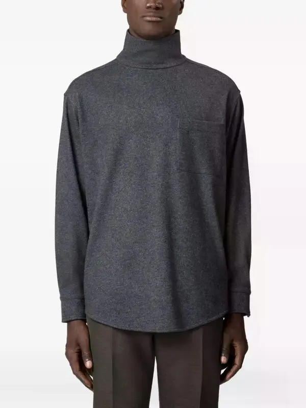 TOD'S Turtleneck Pocket Shirt