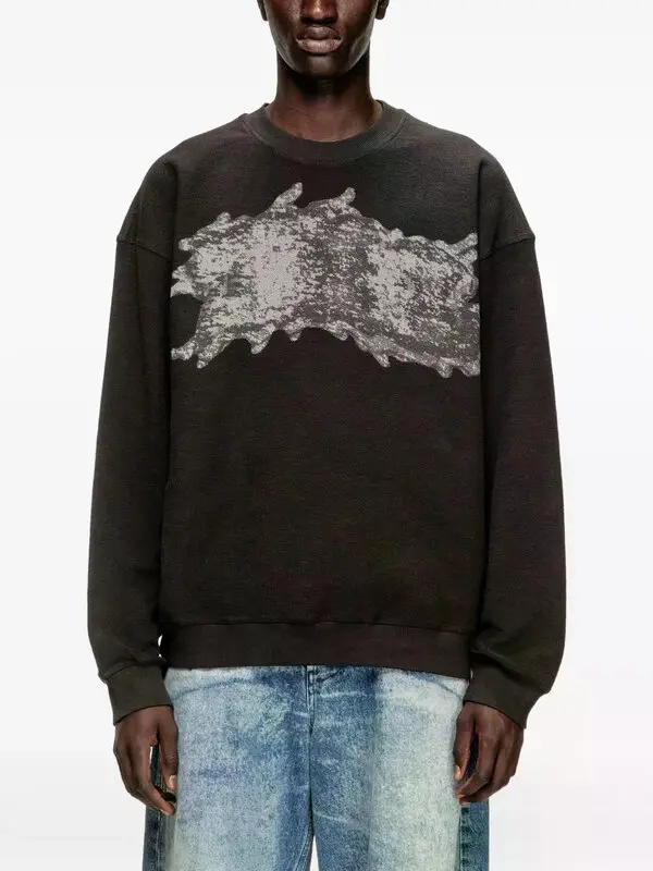 DIESEL Printed Crewneck Sweatshirt