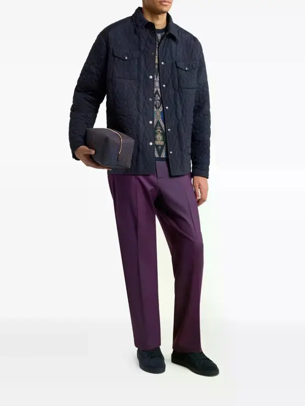 Etro Quilted Floral-pattern Overshirt