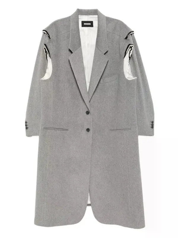 MOOHONG Doubled Shoulder Overcoat