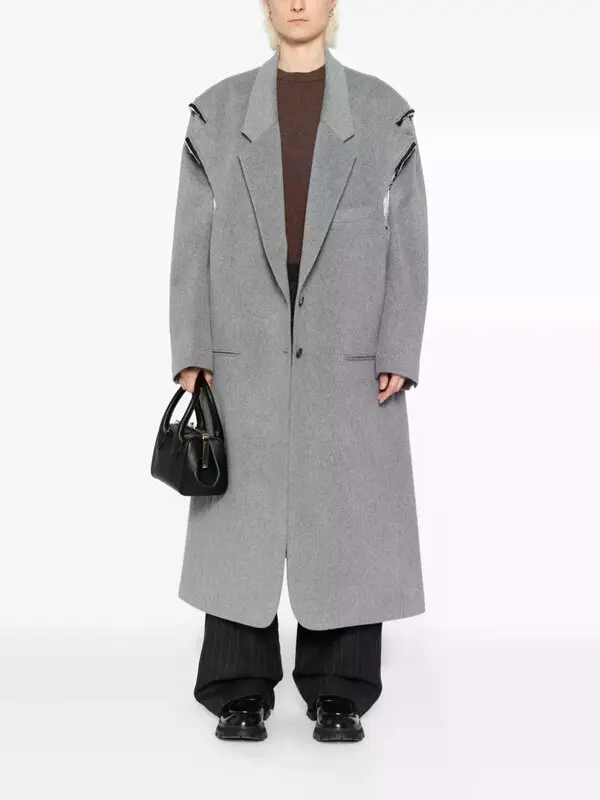 MOOHONG Doubled Shoulder Overcoat