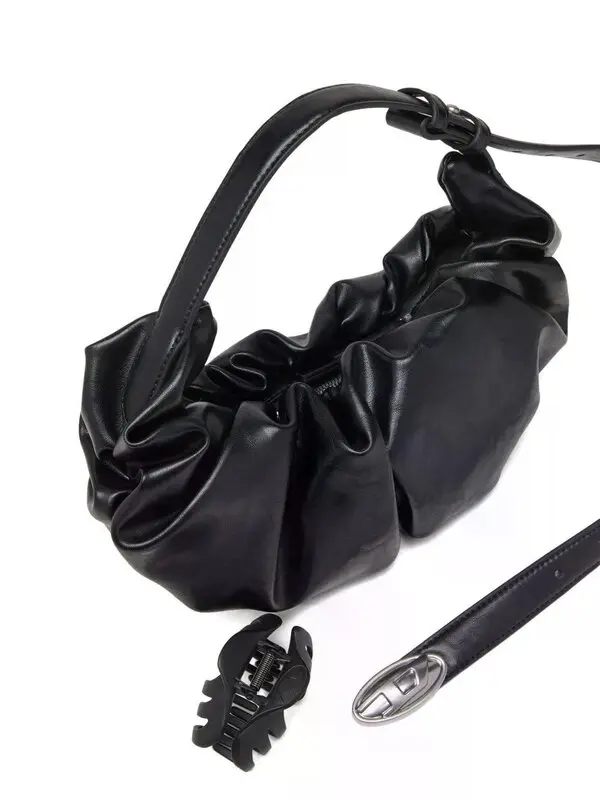 DIESEL® Grab-d Ruched Tote Bag - Black