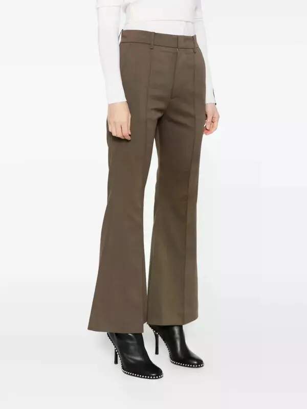 Rokh Flared Trousers - Brown