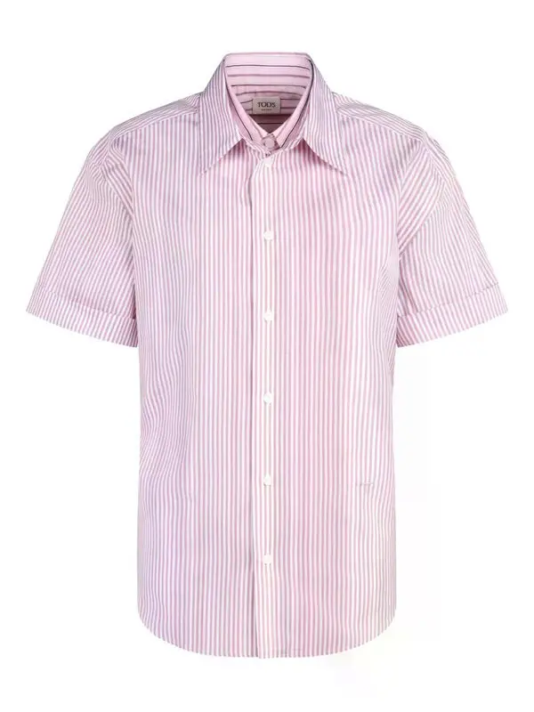 TOD'S Striped Belted Shirt