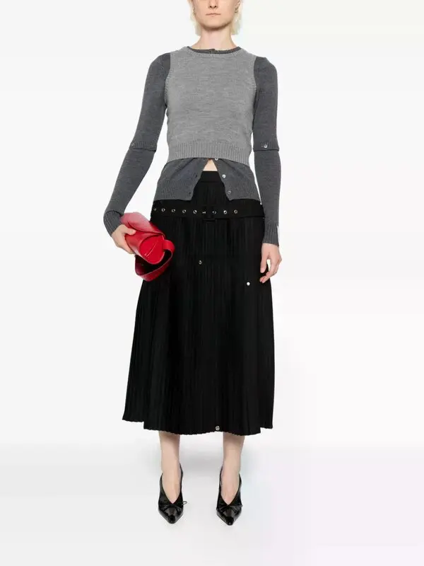Rokh Pleated Overturn Skirt