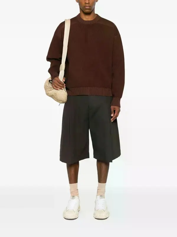 Y3 Ribbed-knit Crew-neck Sweater