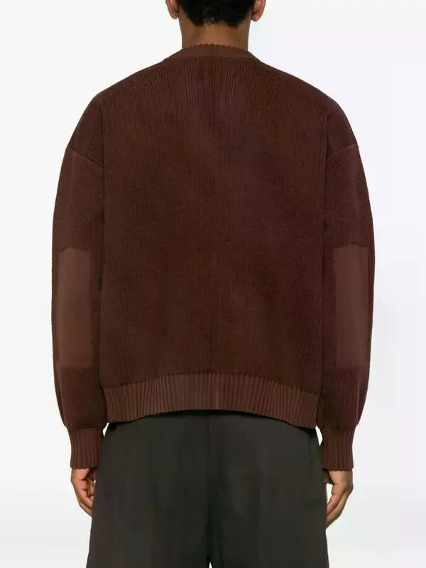 Y3 Ribbed-knit Crew-neck Sweater