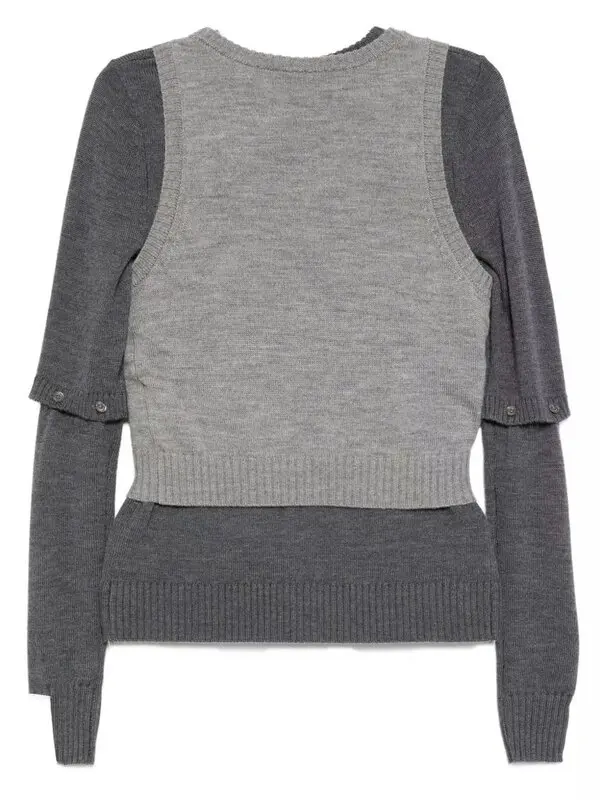 Rokh Layered Cardigan Top