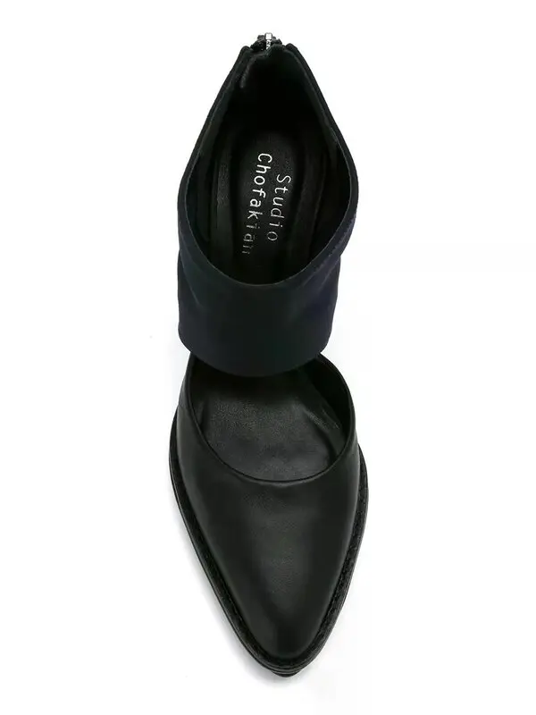 STUDIO CHOFAKIAN Cut-out Leather Shoes