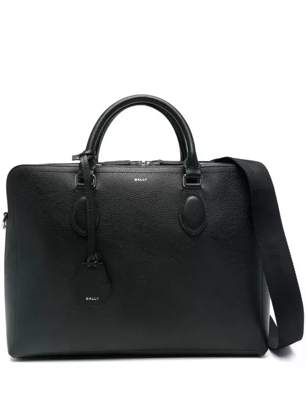 Bally Capitol Leather Top-handle Briefcase - Black