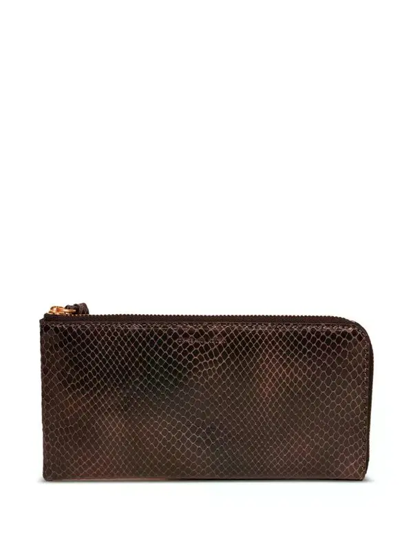 Dries Van Noten Large Leather Wallet - Brown