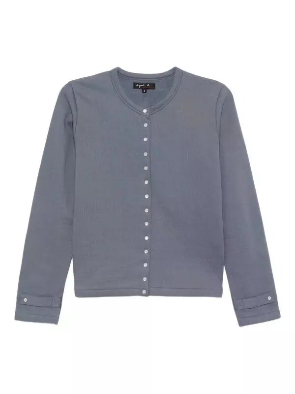 AGNES B. Snap Cotton Cardigan