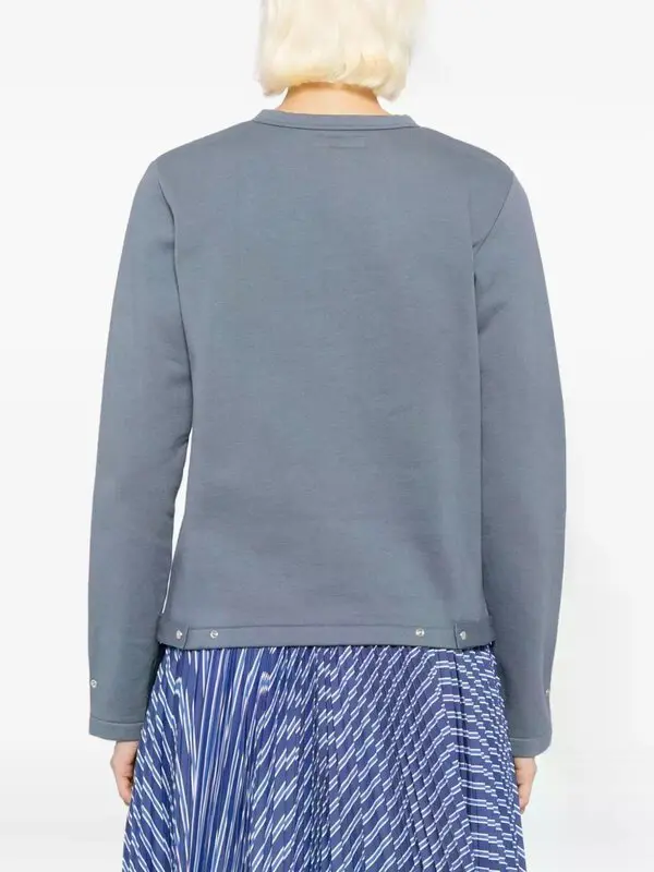 AGNES B. Snap Cotton Cardigan