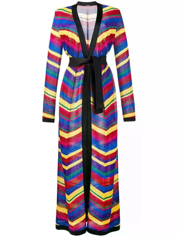 Balmain Chevron Long Cardigan