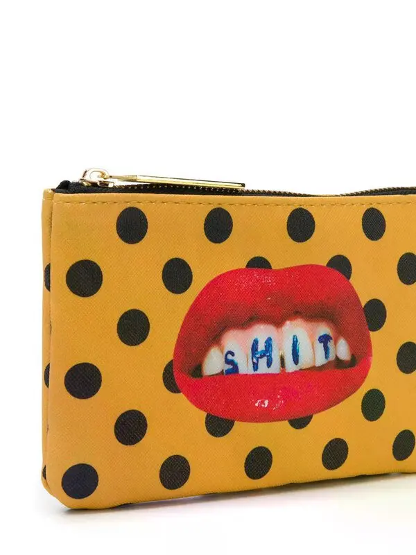 SELETTI Dotted-print Make-up Bag
