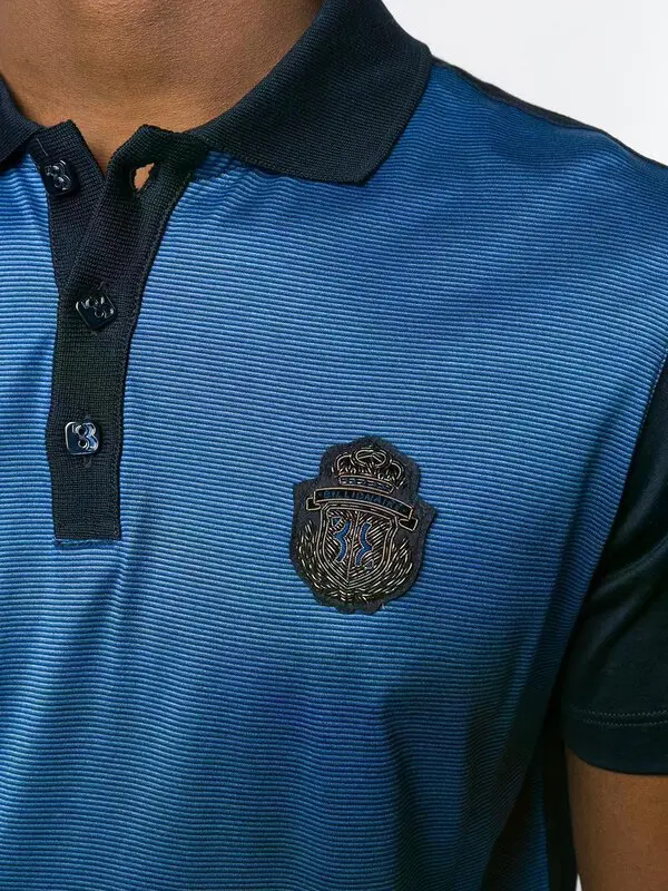 BILLIONAIRE Logo Patch Polo Shirt