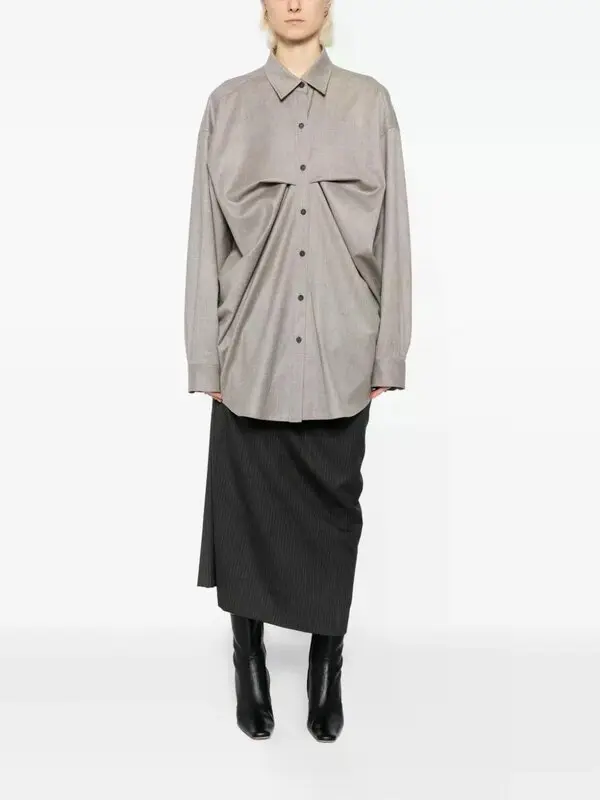 MOOHONG Pleated Shirt