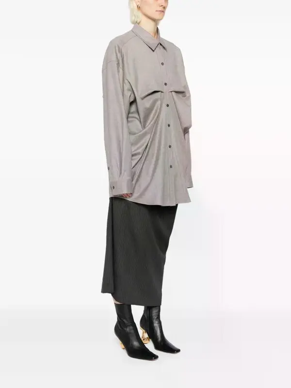 MOOHONG Pleated Shirt